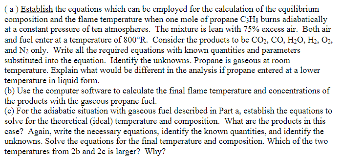 Solved (a) ﻿Establish the equations which can be employed | Chegg.com