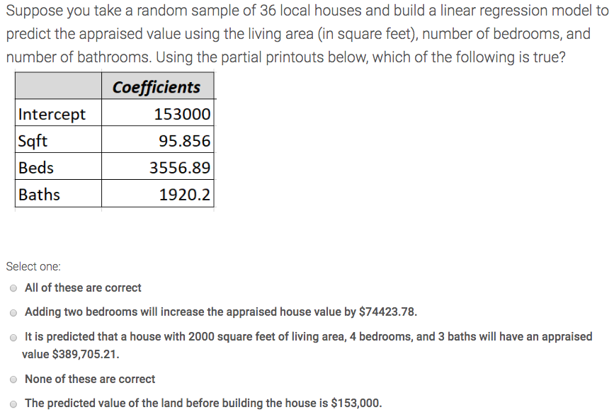 Solved Suppose you take a random sample of 36 local houses | Chegg.com