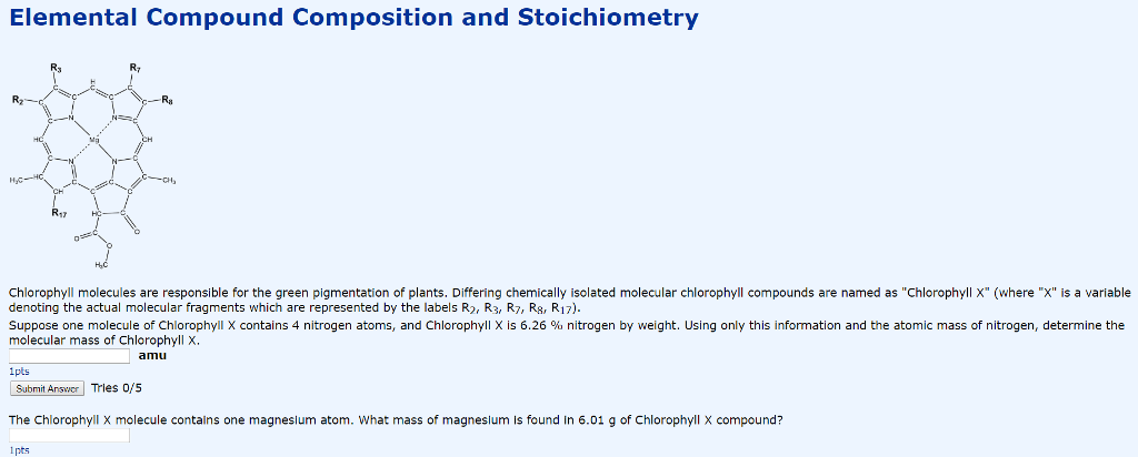 Solved Elemental Compound Composition and Stoichiometry R7 | Chegg.com
