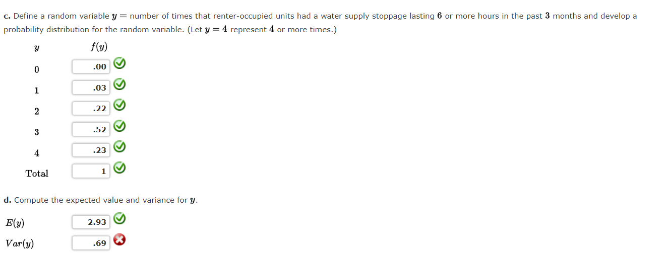 Solved The following data have been collected on the number | Chegg.com