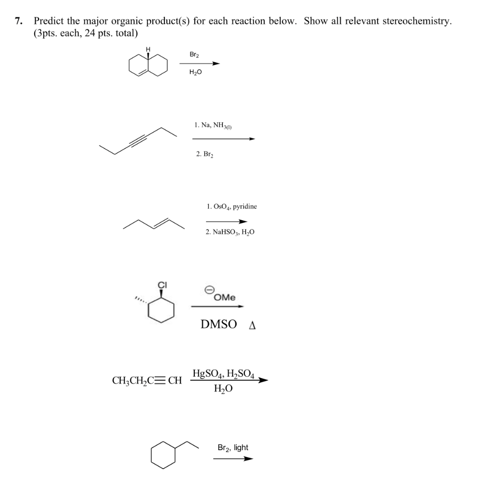 Solved NBS, light HBr H202 | Chegg.com