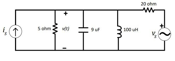 Solved The expressions in the time domain of the current and | Chegg.com