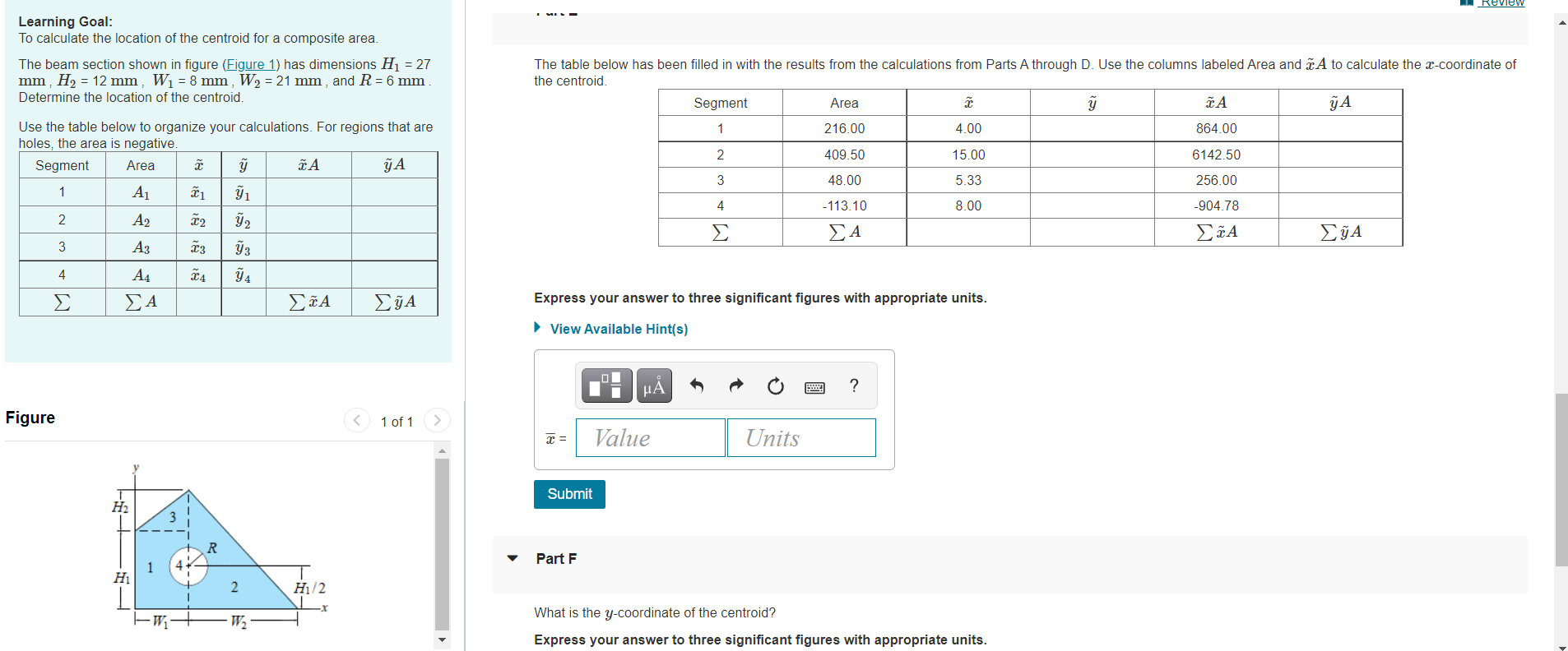 Solved Review Learning Goal: To calculate the location of | Chegg.com