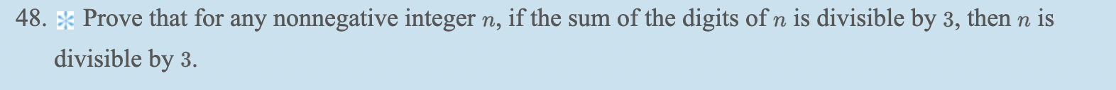 Solved 48. * Prove that for any nonnegative integer n, if | Chegg.com
