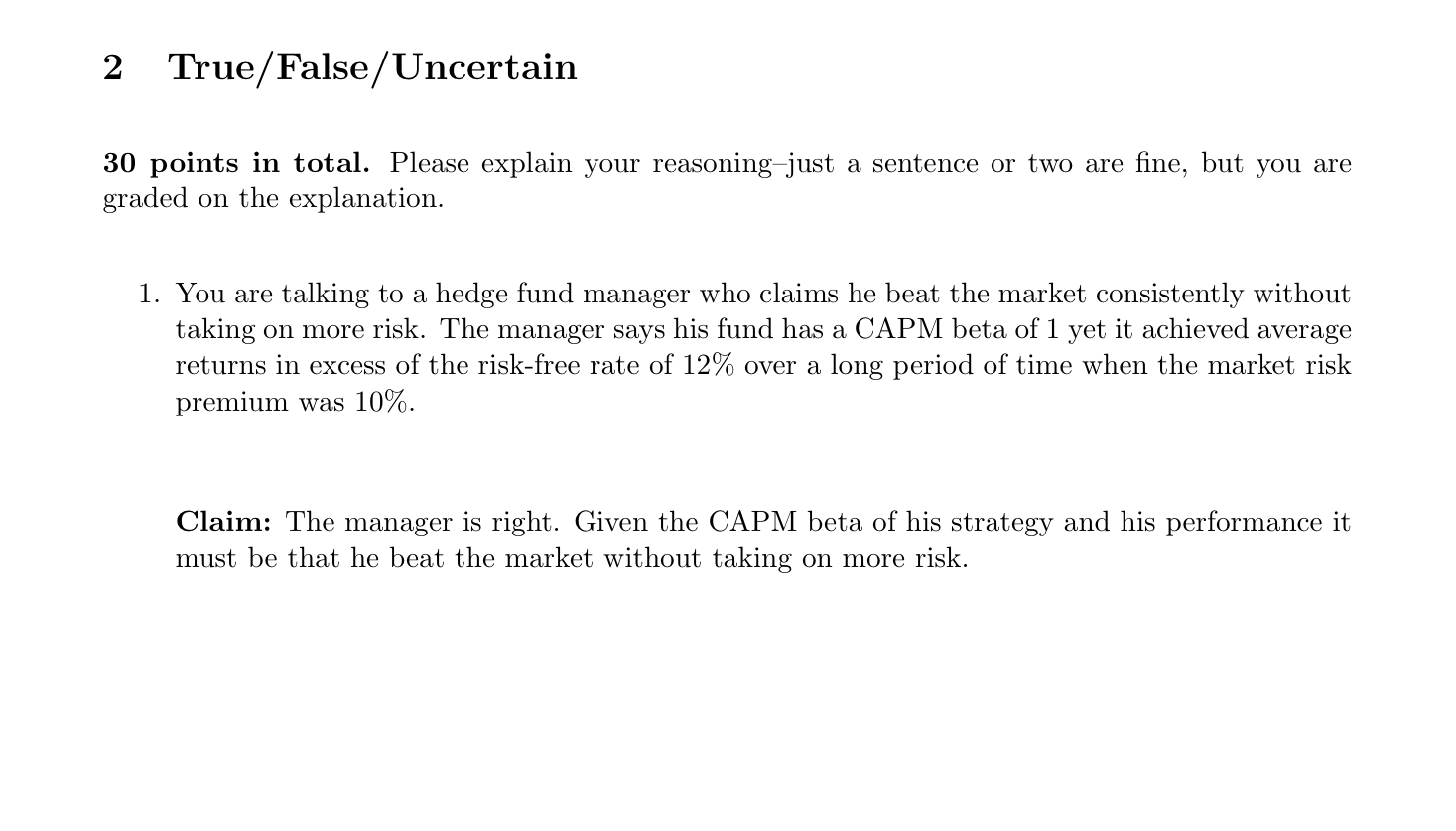 Solved 0 points in total. Please explain your reasoning-just | Chegg.com