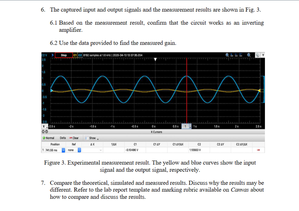 Solved Exercise 1 Using the LM741 to construct an inverting | Chegg.com