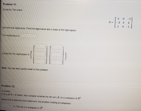 Solved Problem 10. (4 points) The reduced row.echelon forms | Chegg.com
