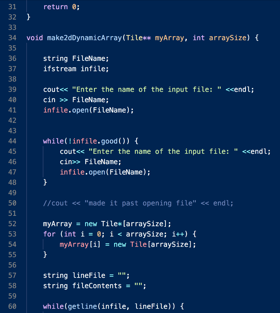 So, I'm supposed to read in a .txt file and create a | Chegg.com