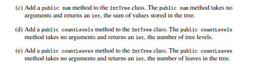 Solved Exercise 11.4 The sequential IntTree of Section 11.6 | Chegg.com