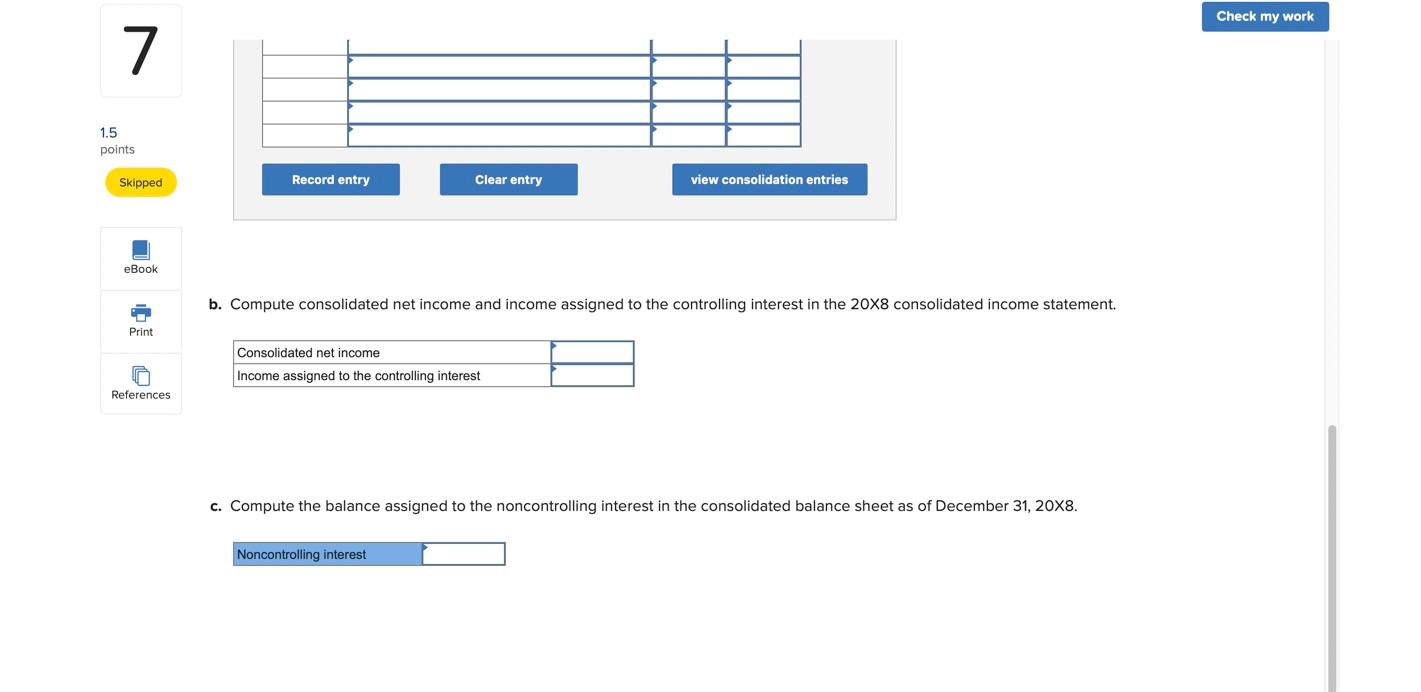 Solved Plug Products owns 80 percent of the stock of Spark | Chegg.com