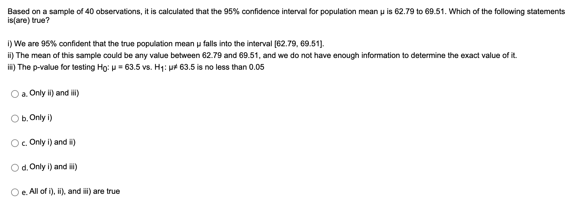 Solved Based on a sample of 40 observations, it is | Chegg.com