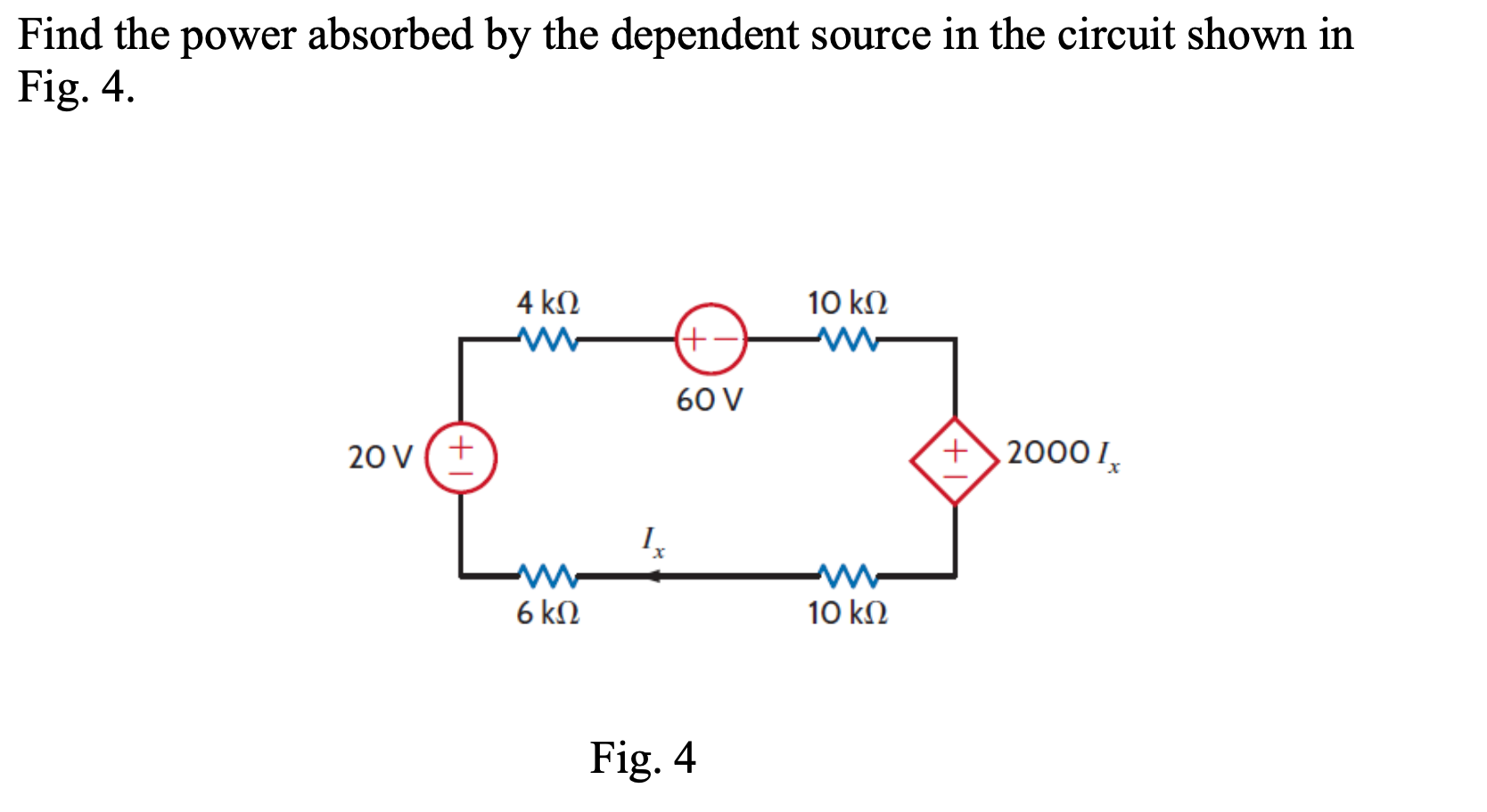 Solved Find the power absorbed by the dependent source in | Chegg.com