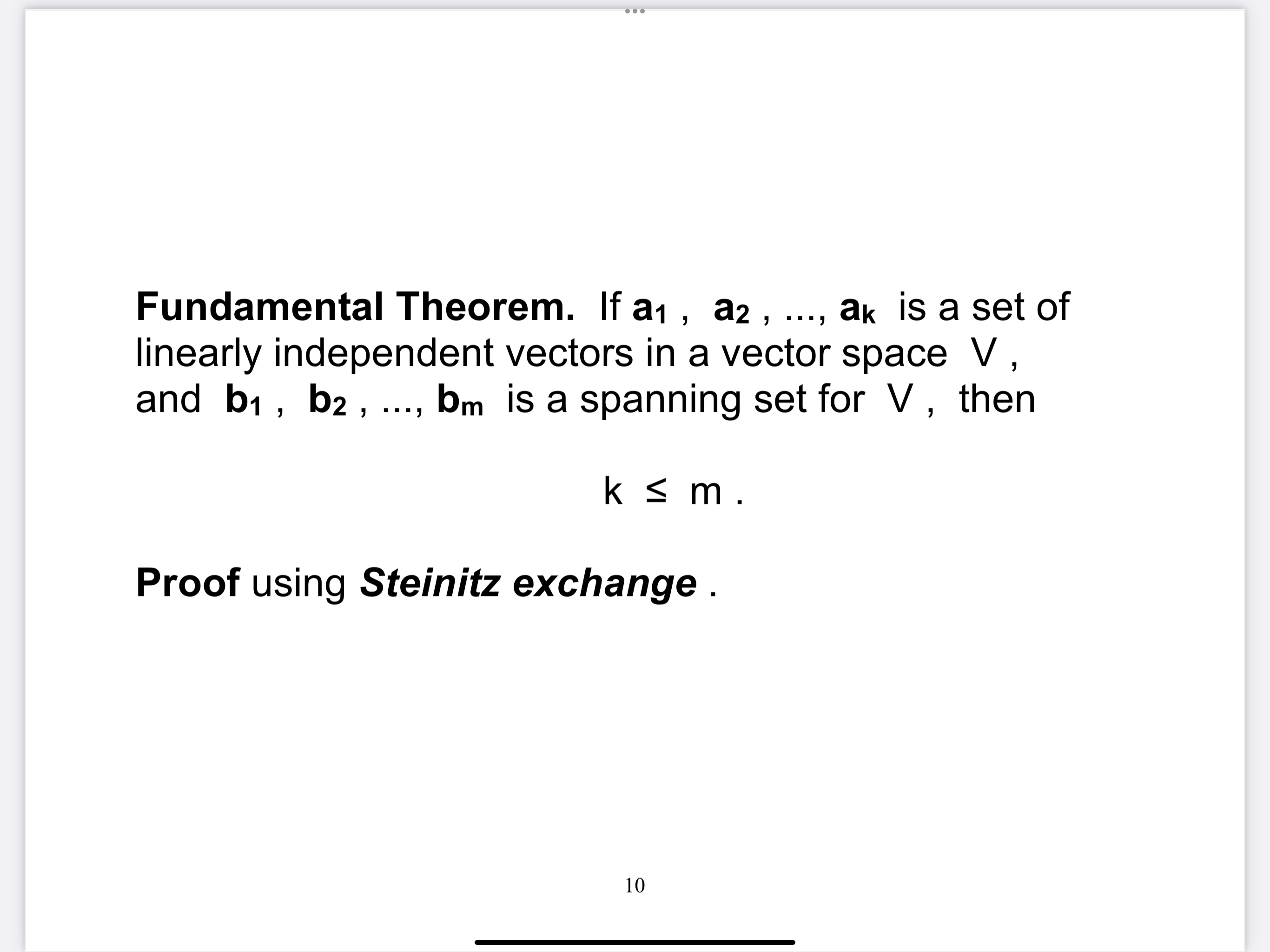 Solved Fundamental Theorem. If a1,a2,…,ak is a set of | Chegg.com