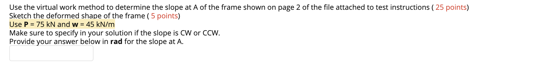 Solved Use the virtual work method to determine the slope at | Chegg.com