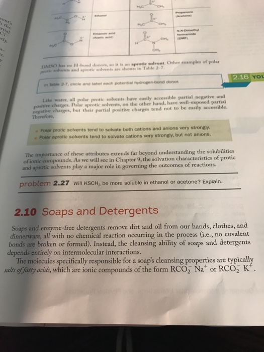 Solved Will KSCH_3 be more soluble in ethanol or acetone? | Chegg.com