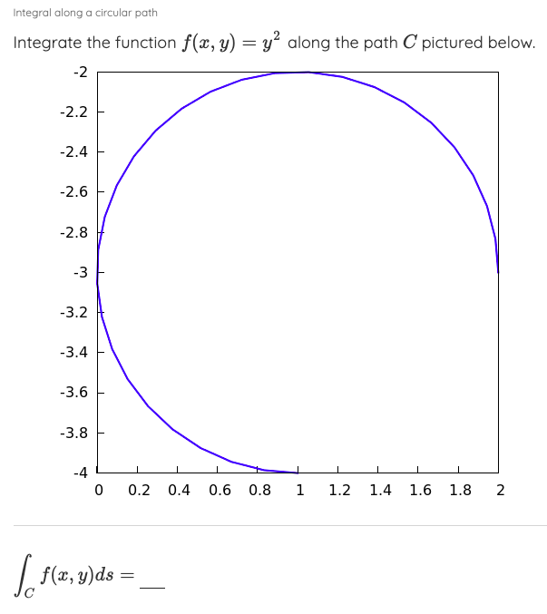 Solved Integrate The Function F X Y Y2 Along The Path C