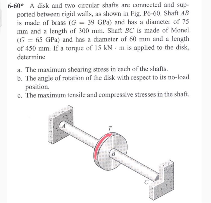 Solved A disk and two circular shafts are connected and | Chegg.com