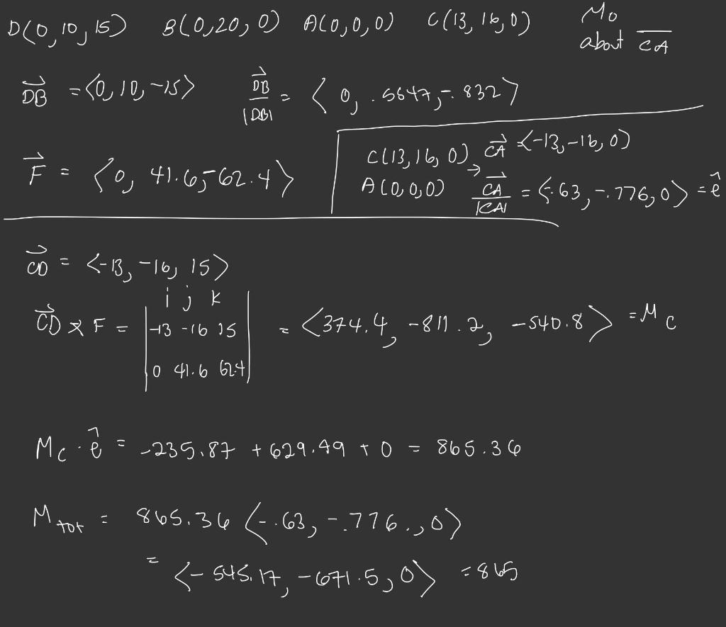 Solved The force of F = 75 lb acts along the edge DB of the | Chegg.com