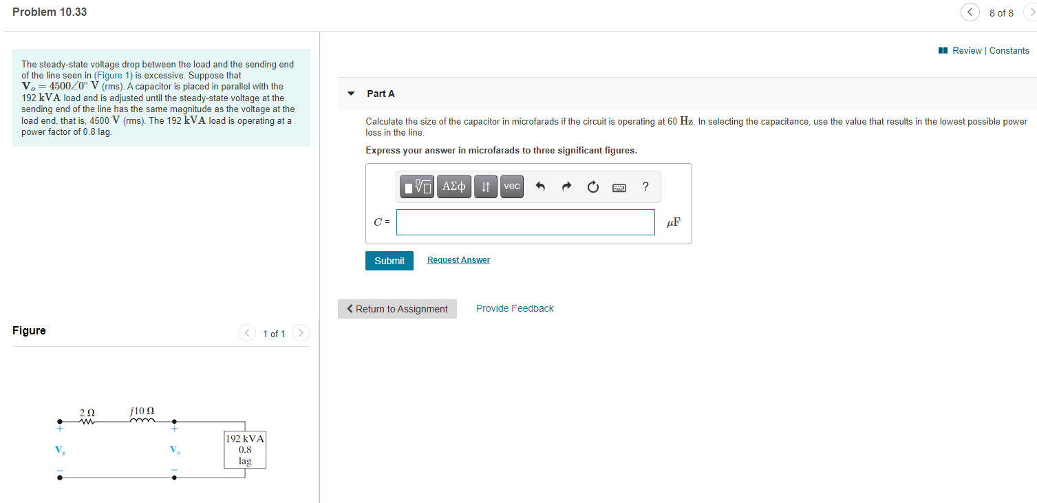 Solved Problem 10.33 8 of 8 M Review Constants Part A The | Chegg.com