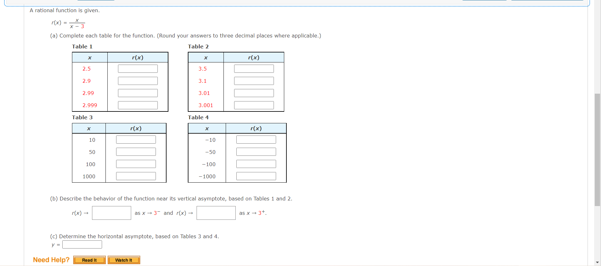 Solved r(x)=x−3x (a) Complete each table for the function. | Chegg.com Solved r(x)=x−3x (a) Complete each table for the function. | Chegg.com