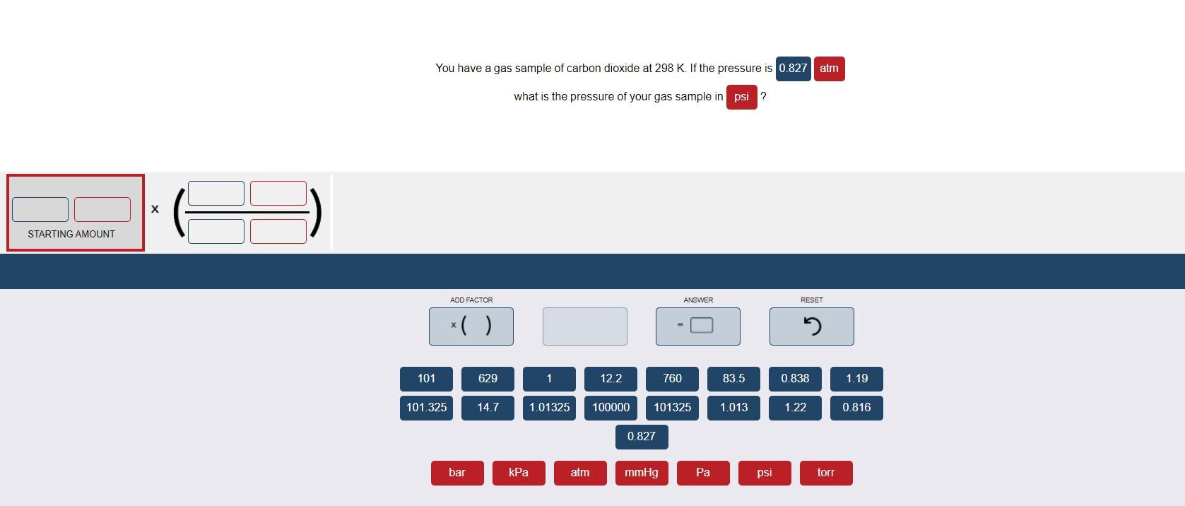 Solved You have a gas sample of carbon dioxide at 298 K. If | Chegg.com