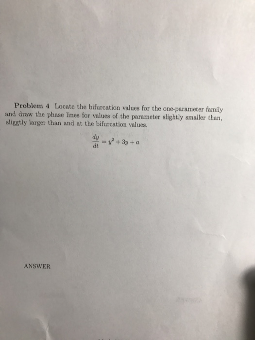 Solved Problem 3 Describe the long-term behavior of the | Chegg.com