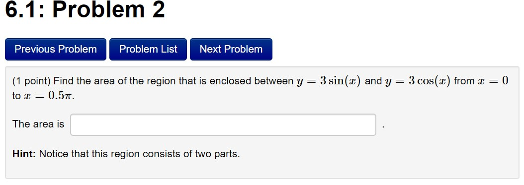 Solved 6.1: Problem 2 Previous Problem Problem List Next | Chegg.com