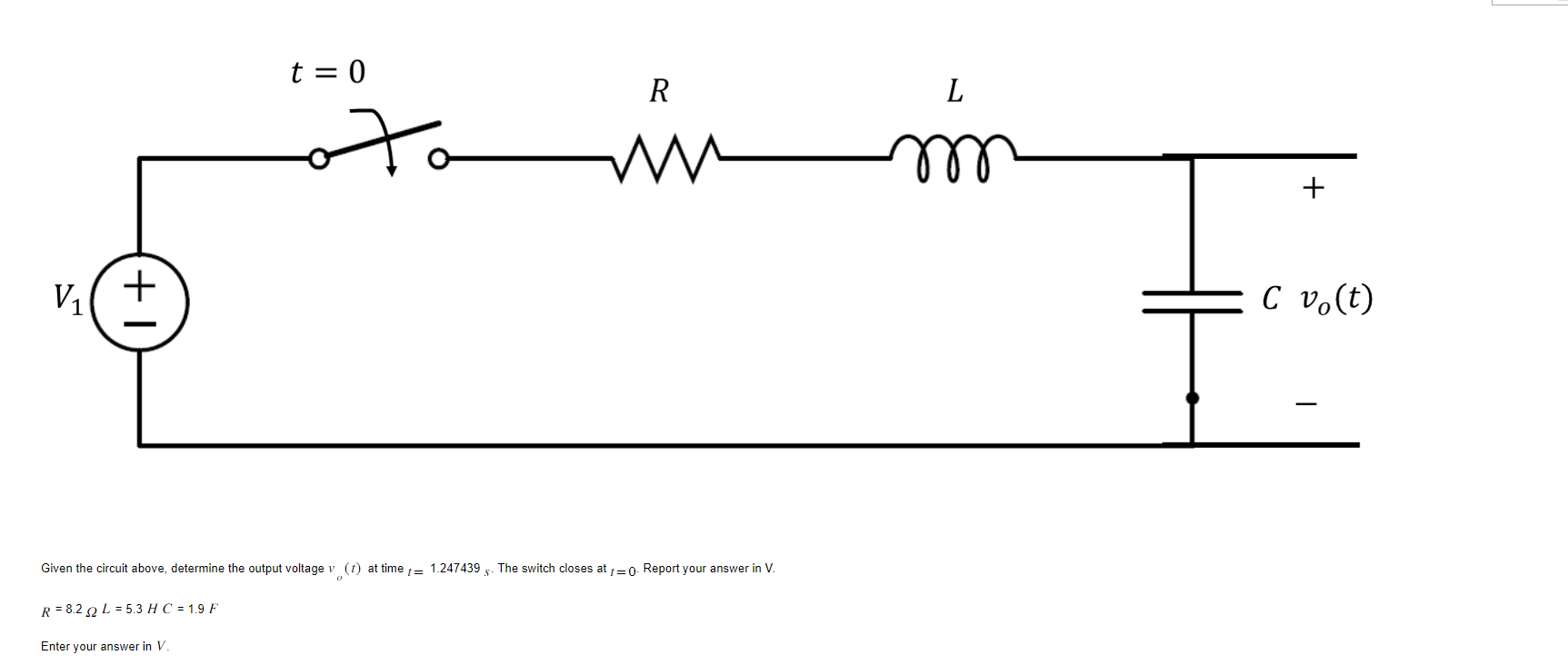 Solved Given the circuit above, determine the output voltage | Chegg.com