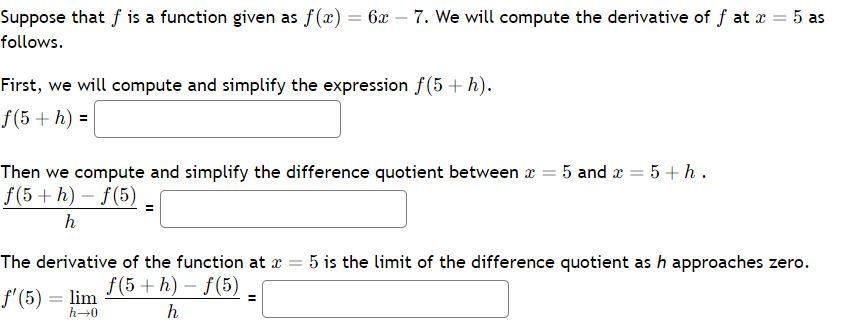 Solved Suppose that f is a function given as f(x)=6x-7. We | Chegg.com