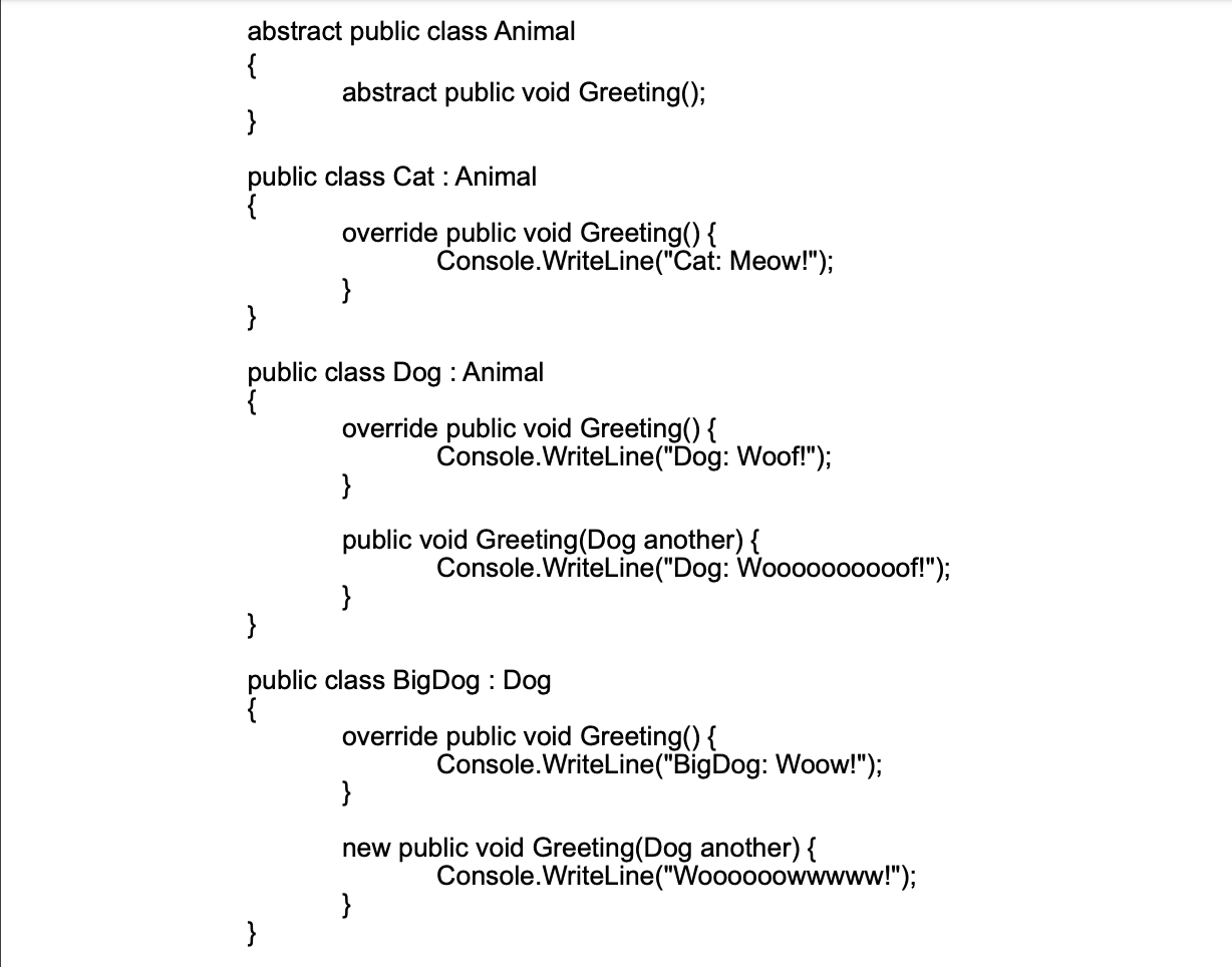 Solved Task Description Polymorphism is the ability of an | Chegg.com