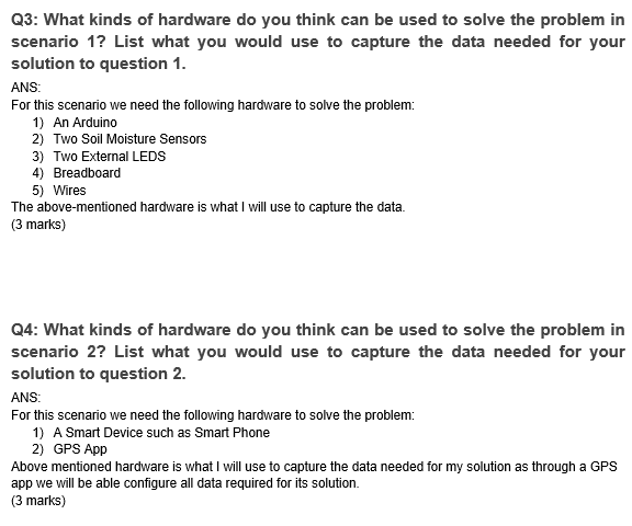 Solved Q3: What kinds of hardware do you think can be used | Chegg.com