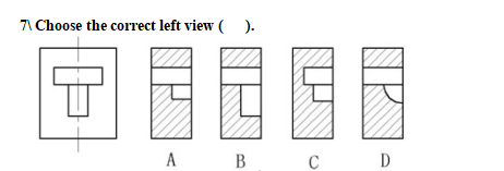 Solved \\ The view obtained by cutting the parts completely | Chegg.com
