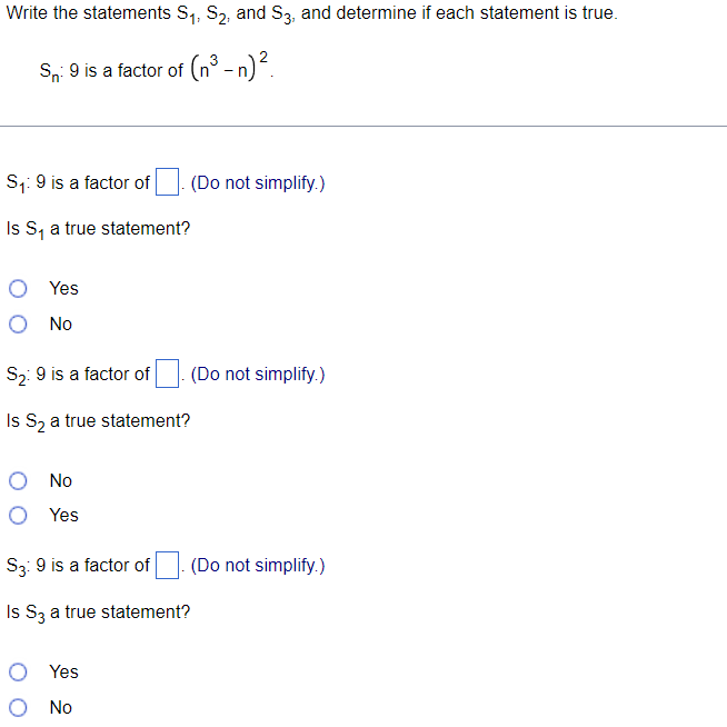 Solved Write the statements S1, S2, and S3, and determine if | Chegg.com