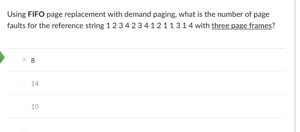 Solved Using Fifo Page Replacement With Demand Paging What 