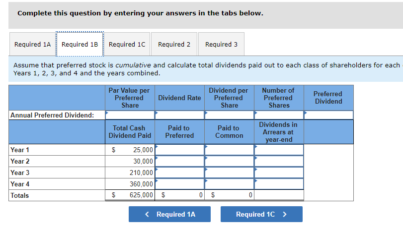 Solved Tableau DA 11-3: Mini-Case, Comparing dividends on | Chegg.com