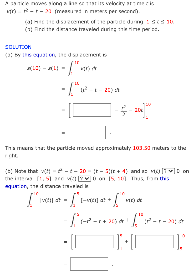 Solved A particle moves along a line so that its velocity at | Chegg.com