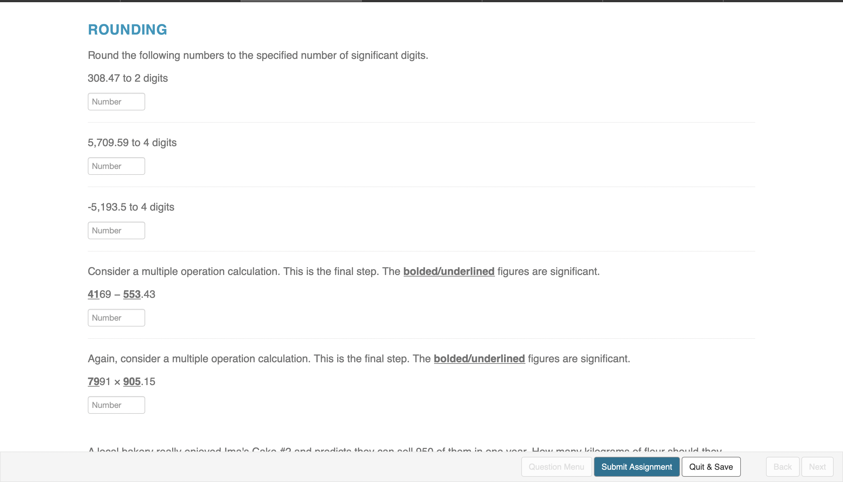 Solved ROUNDINGRound the following numbers to ﻿the specified | Chegg.com