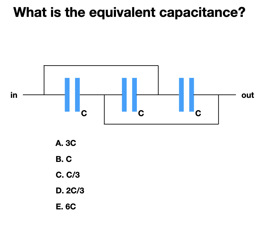 Solved What is the equivalent capacitance? | Chegg.com