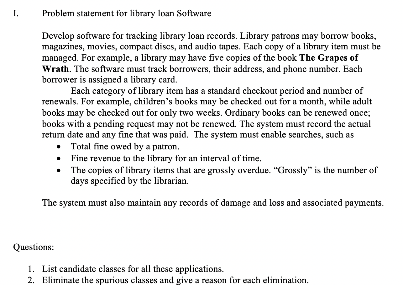 Solved please find the valid classes below for the | Chegg.com