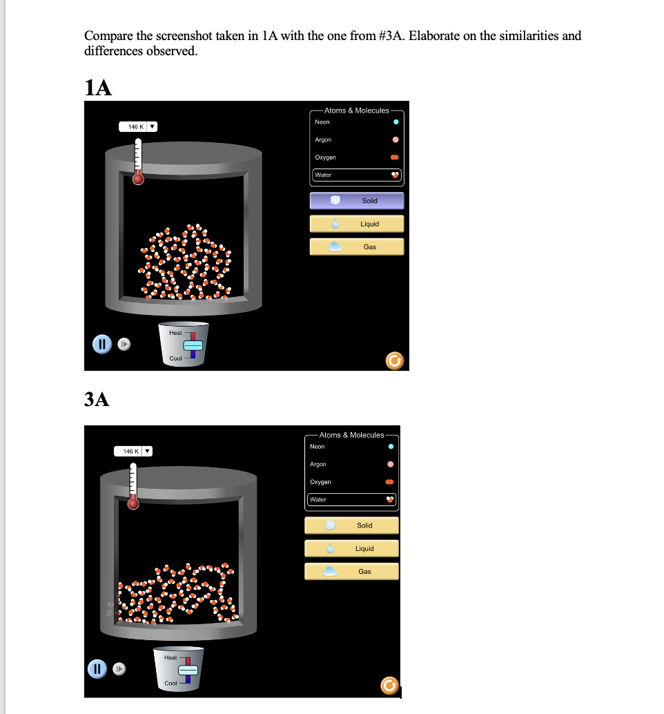 Solved Compare the screenshot taken in 1 A with the one from | Chegg.com