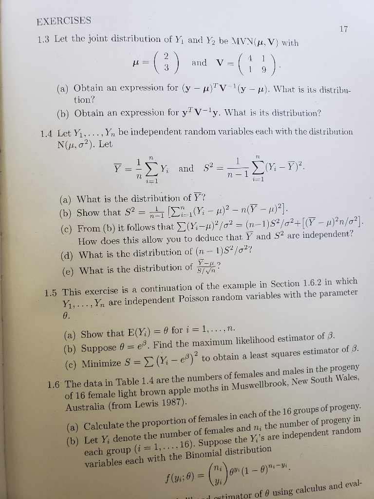 Solved Exercise 1.4, parts (a) through (e) from An | Chegg.com
