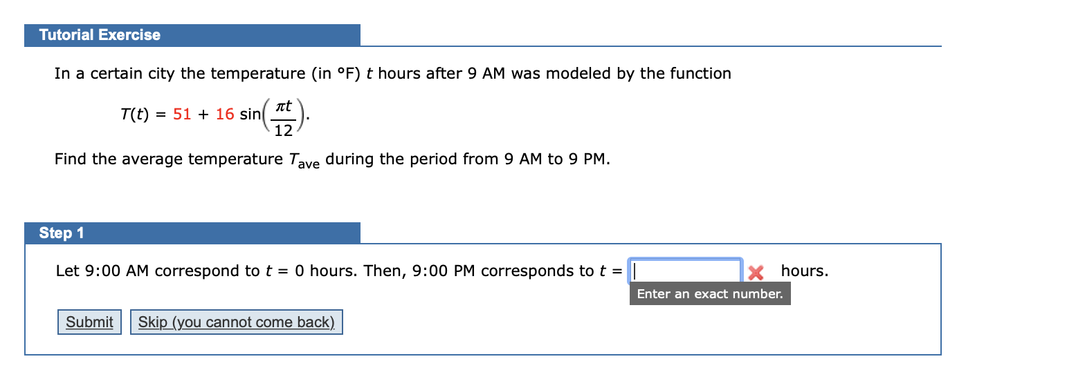 Solved Tutorial Exercise In a certain city the temperature | Chegg.com