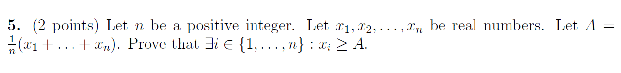 Solved 5. (2 points) Let n be a positive integer. Let X1, | Chegg.com
