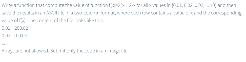Solved Write a function that compute the value of function | Chegg.com