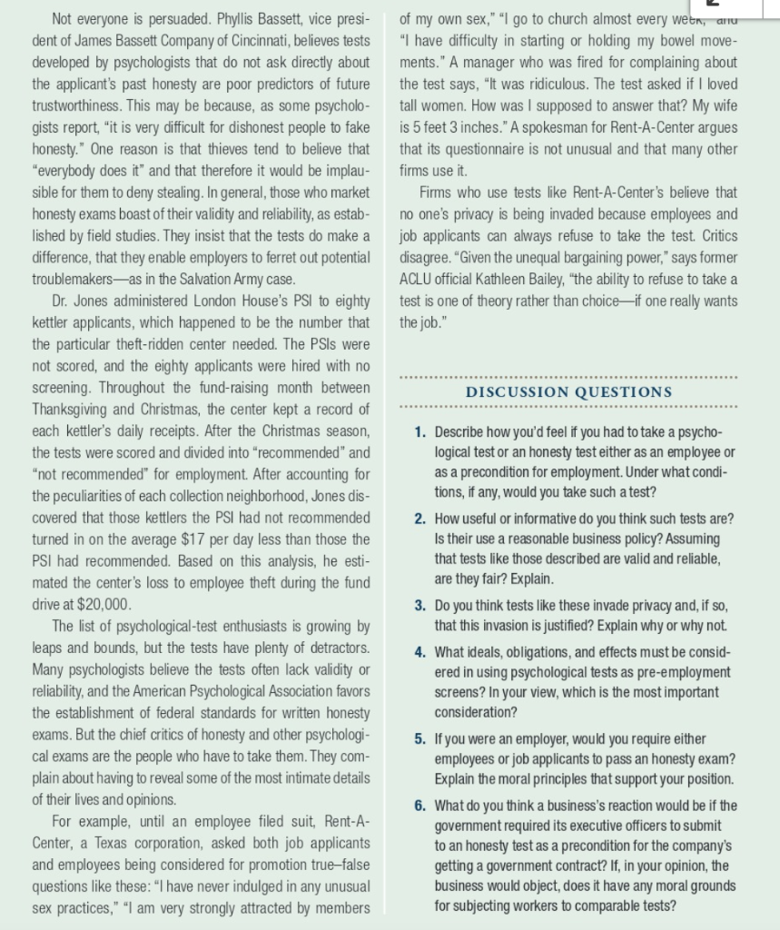 Solved CASE 9.2 Testing for Honesty AT CHRISTMAS TIME, | Chegg.com