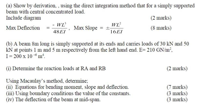 Solved (a) Show by derivation, , using the direct | Chegg.com