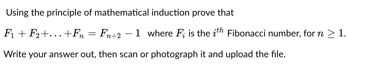 Solved Using the principle of mathematical induction prove | Chegg.com