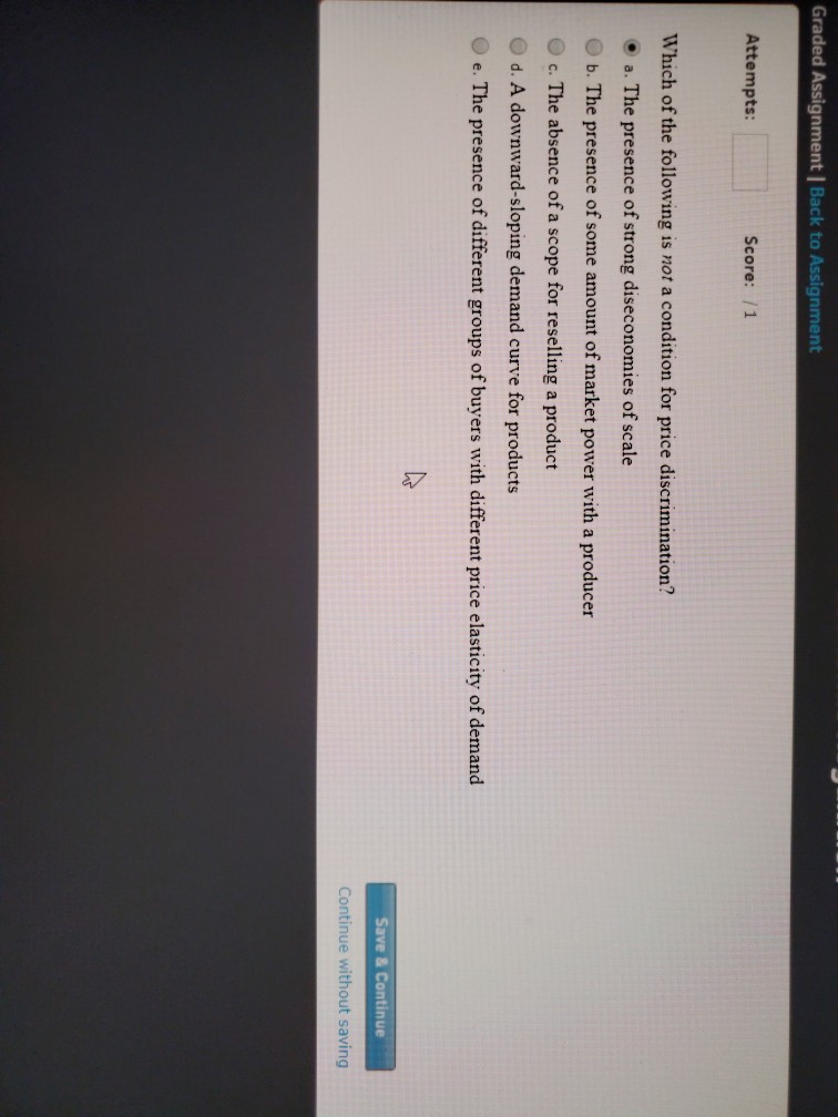 Solved Graded Assignment Back to Assignment Attempts: Score: | Chegg.com
