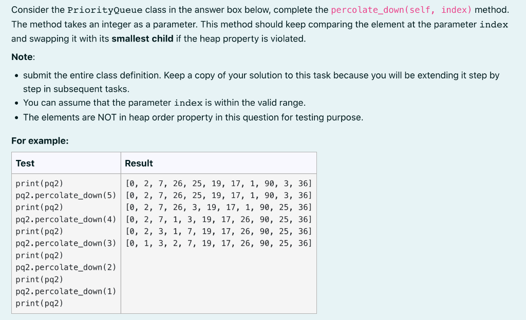 Solved Priotity Class Code Class Priorityqueue 