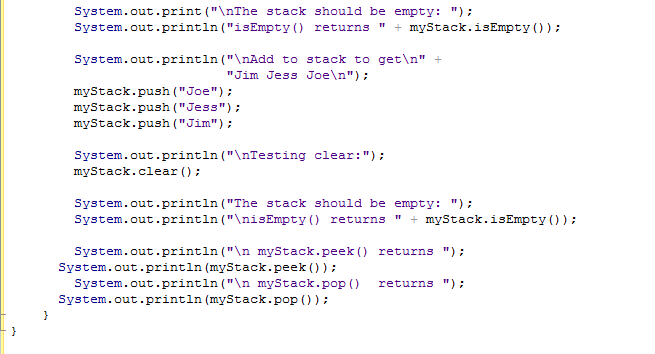 Assignment 3 on Chapter 5 and Chapter 6 The ADT stack | Chegg.com